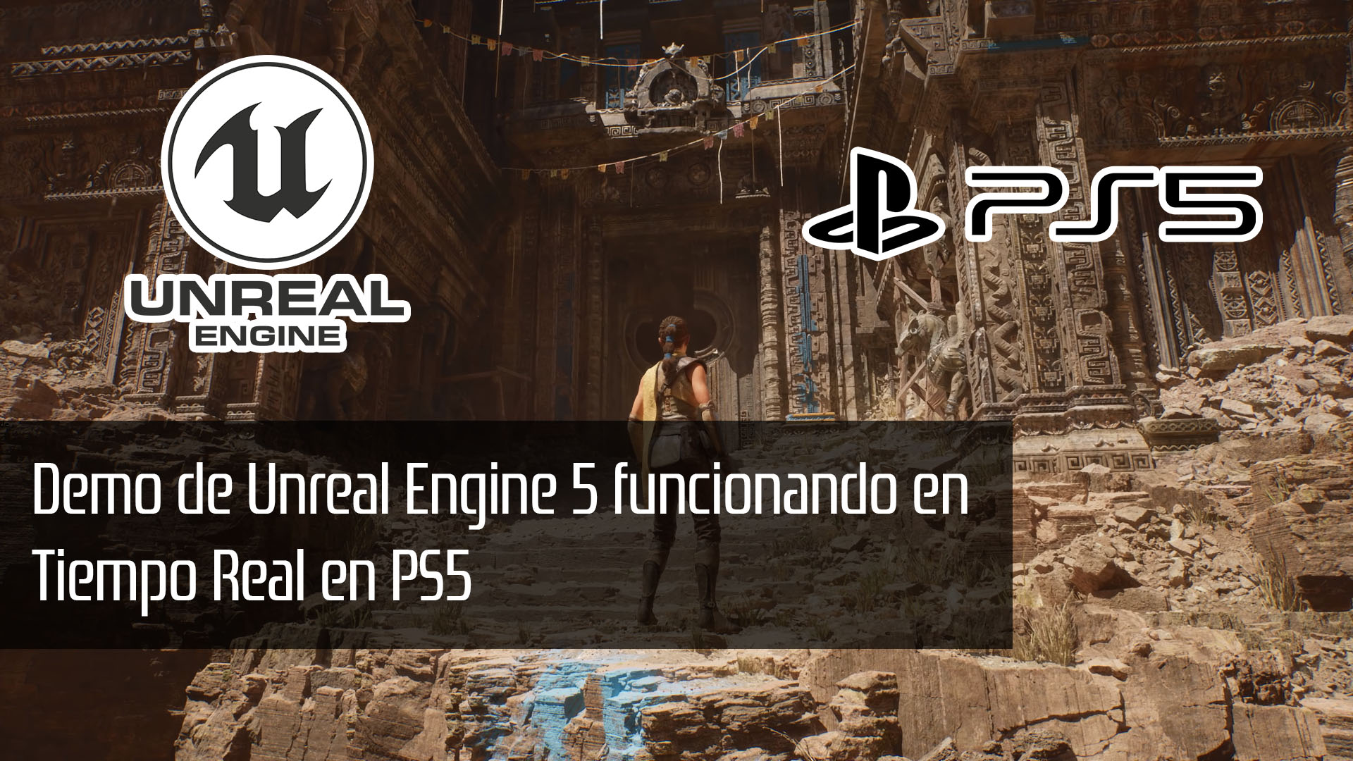 Demo de Unreal Engine 5 funcionando en Tiempo Real en PS5 - Trofeos PSN