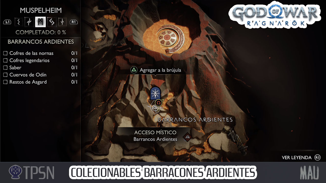 God of War Ragnarok - MUSPELHEIM Coleccionables - TODAS LAS PRUEBAS ...